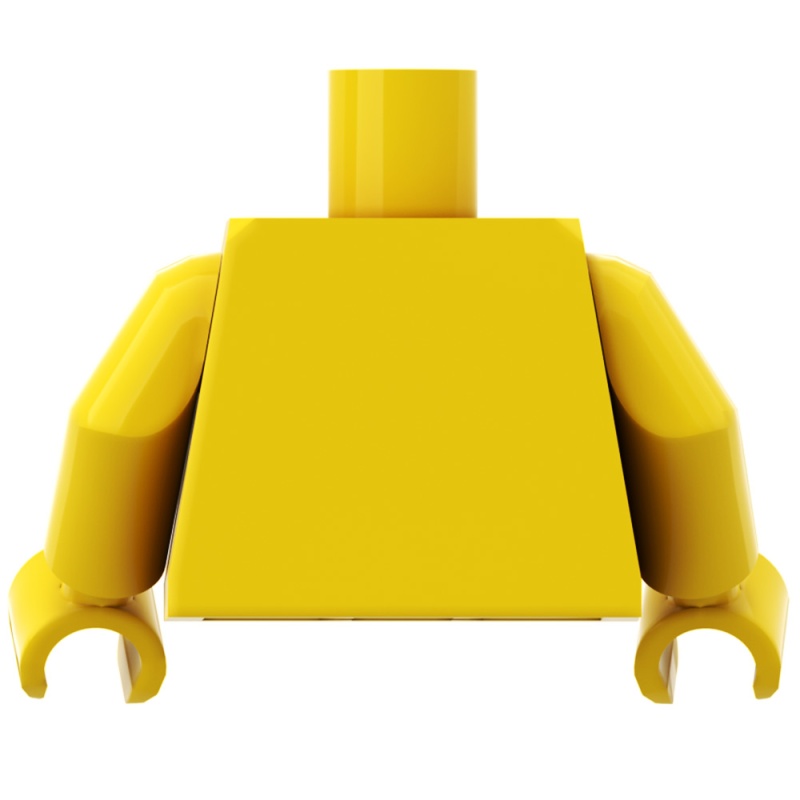 Personnalized Yellow Minifigure Torso - Custom LEGO® Parts - Super Briques