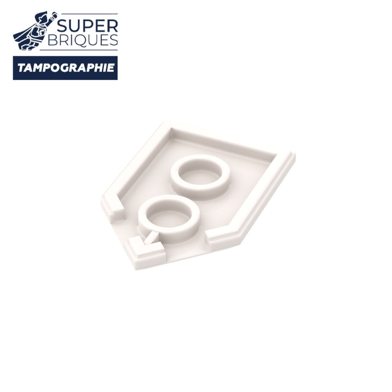 Coat of Arms 2x3 Templar - Custom Pad Printed LEGO® Part - Super Briques