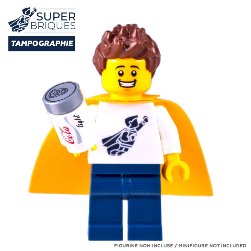 Light Cola Can - Custom Pad Printed LEGO® Part - Super Briques