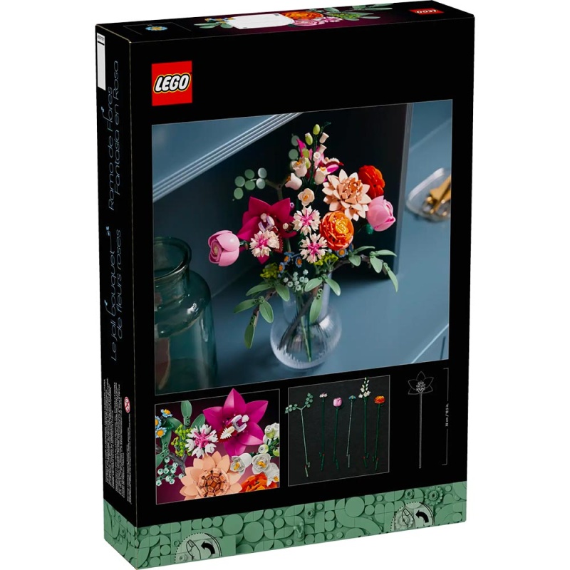 Le joli bouquet de fleurs roses - LEGO® Botanical Collection 10342 ...