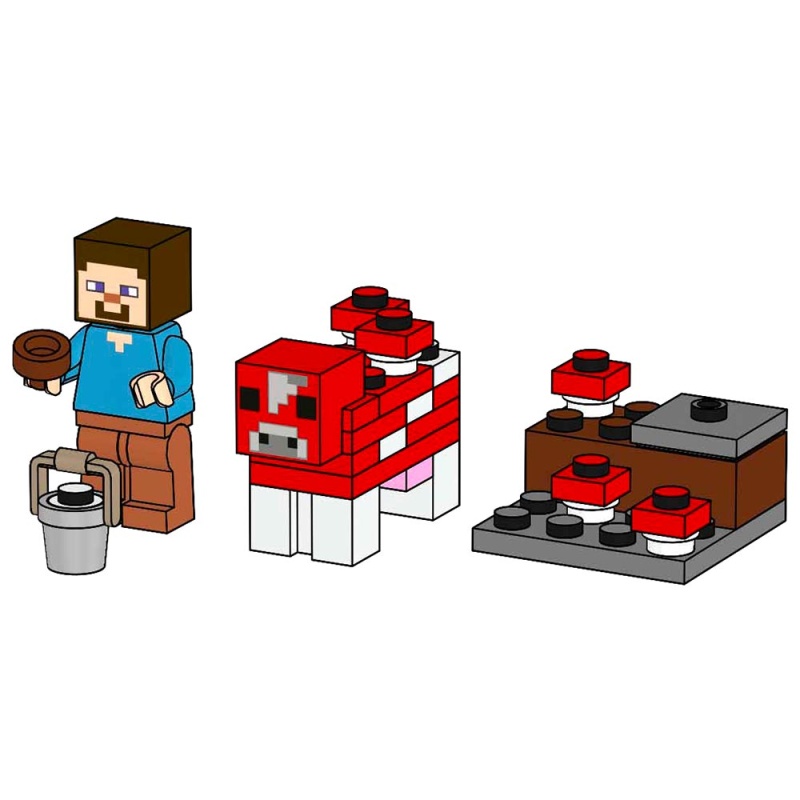 Steve et le champimeuh - Polybag LEGO® Minecraft 662407 - Super Briques