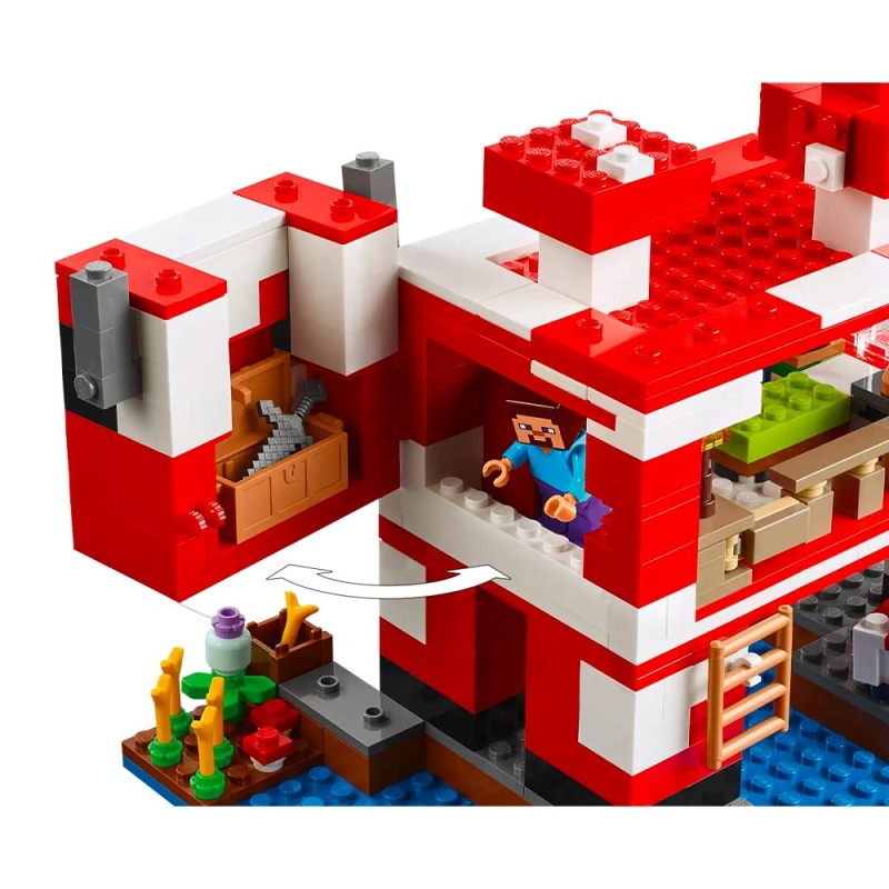 The Mooshroom house - LEGO® Minecraft 21270 - Super Briques