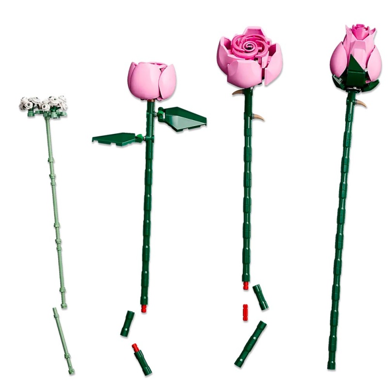 Bouquet of Pink Roses - LEGO® Botanicals 10374 - Super Briques