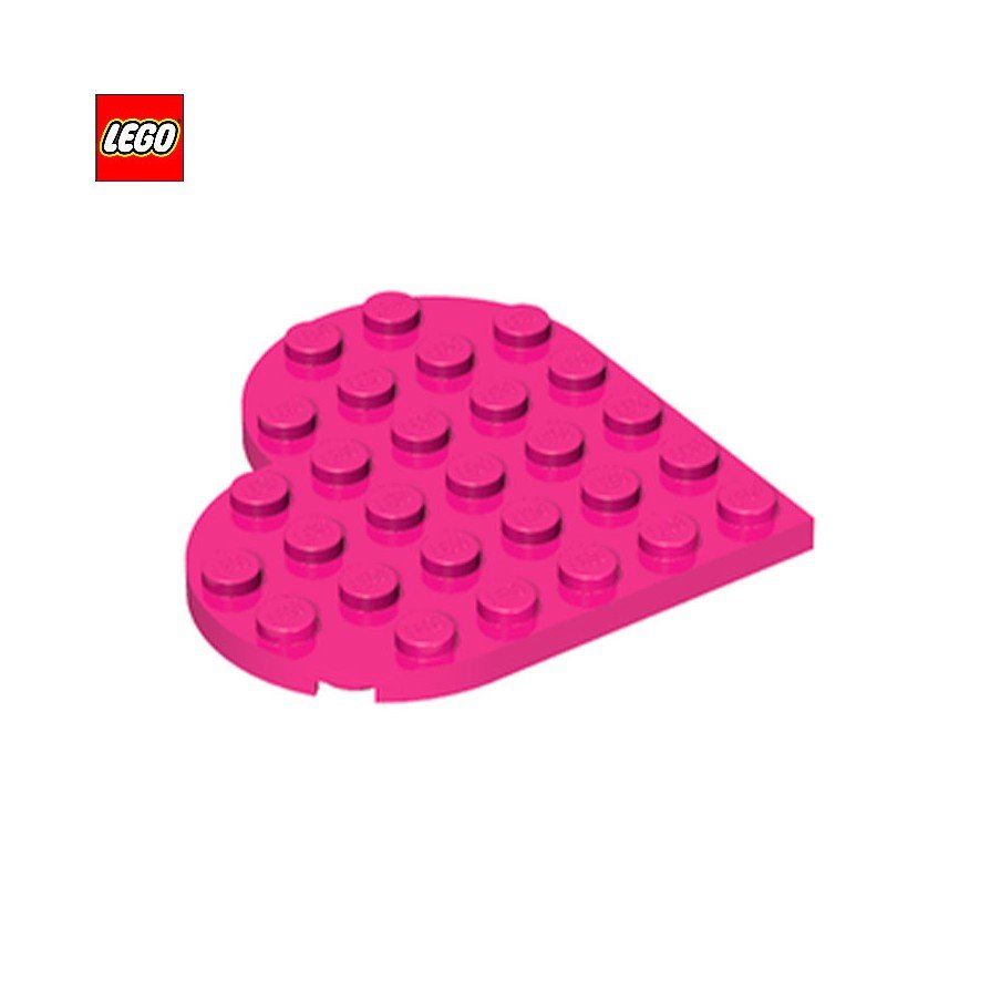 Plate 6x6 Round Heart - LEGO® Part 46342 - Super Briques