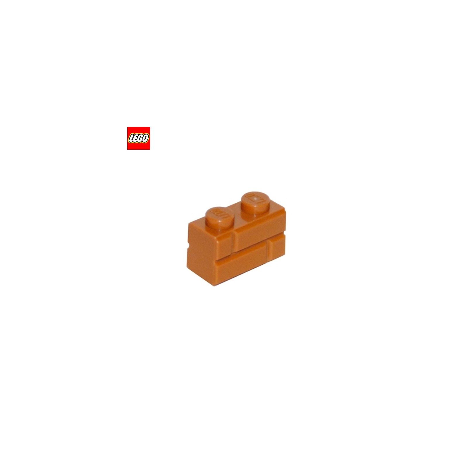 Brick Special 1x2 with Masonry Brick Profile - LEGO® Part 98283 - Super ...