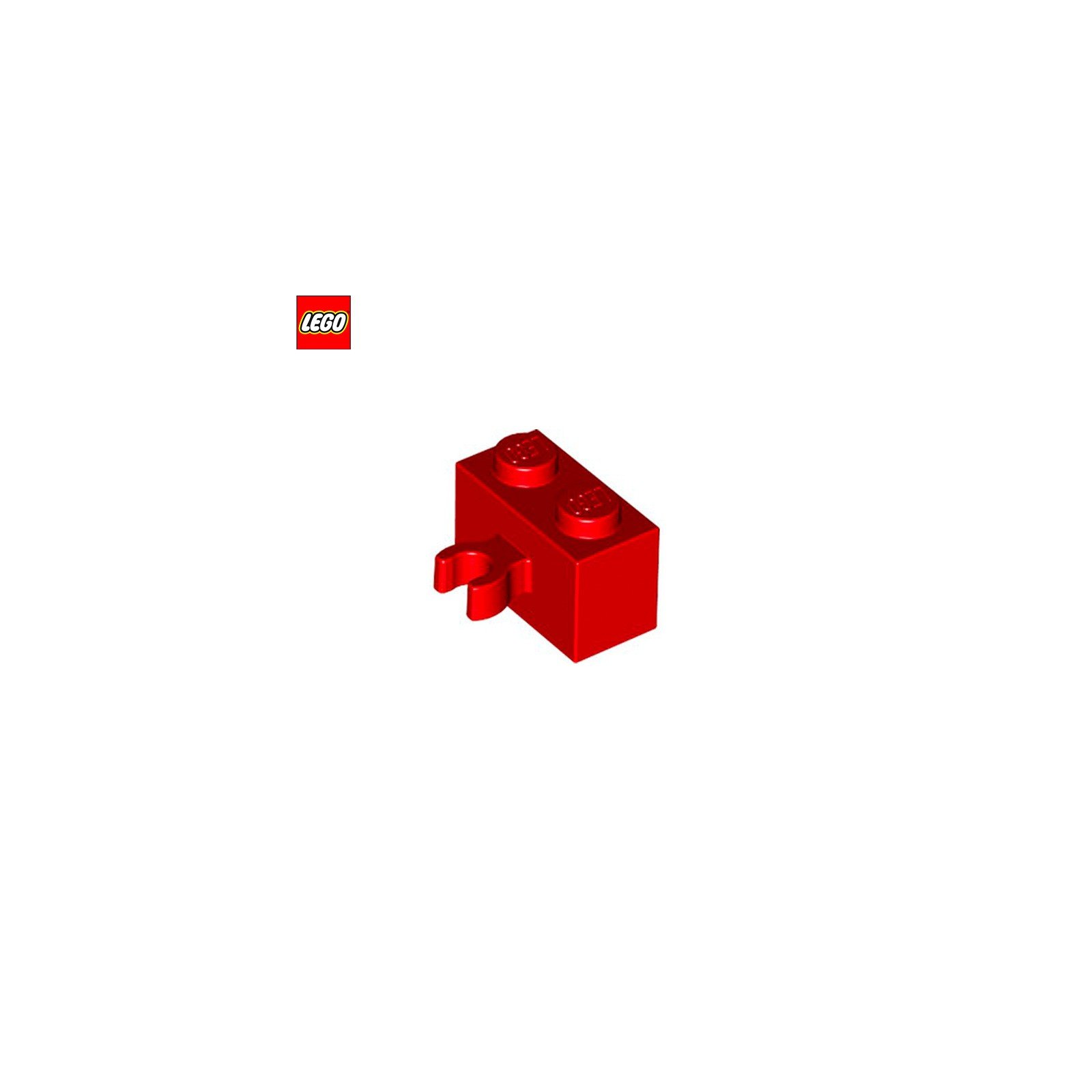 Brick Special 1x2 with Clip Vertical - LEGO® Part 30237b - Super Briques