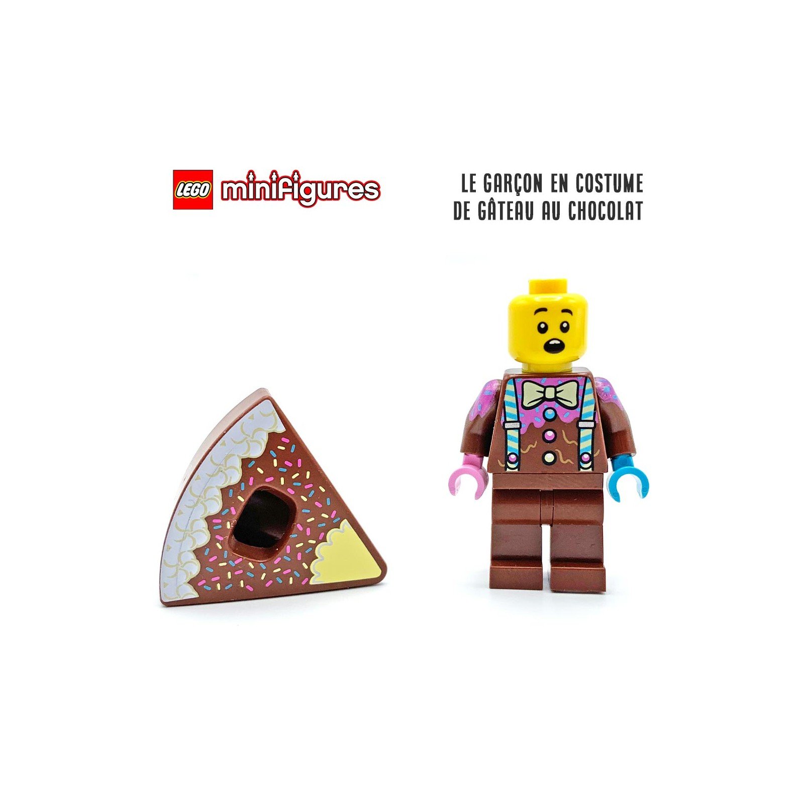 Minifigure LEGO® Exclusive - Le garçon en costume de gâteau au chocolat ...