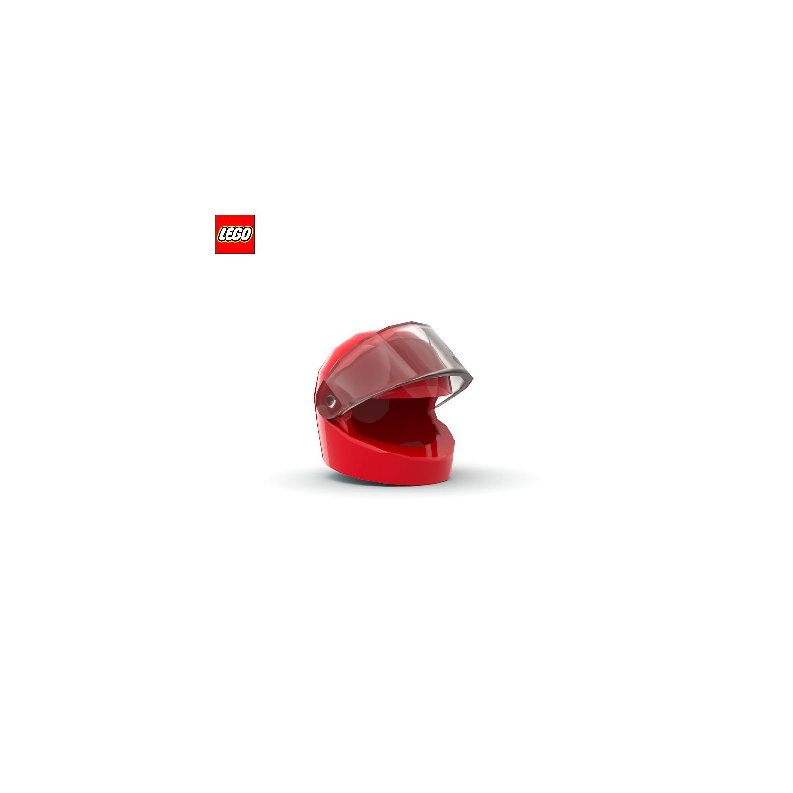 Helmet with Visor - LEGO® Parts 2446 + 2447 - Super Briques