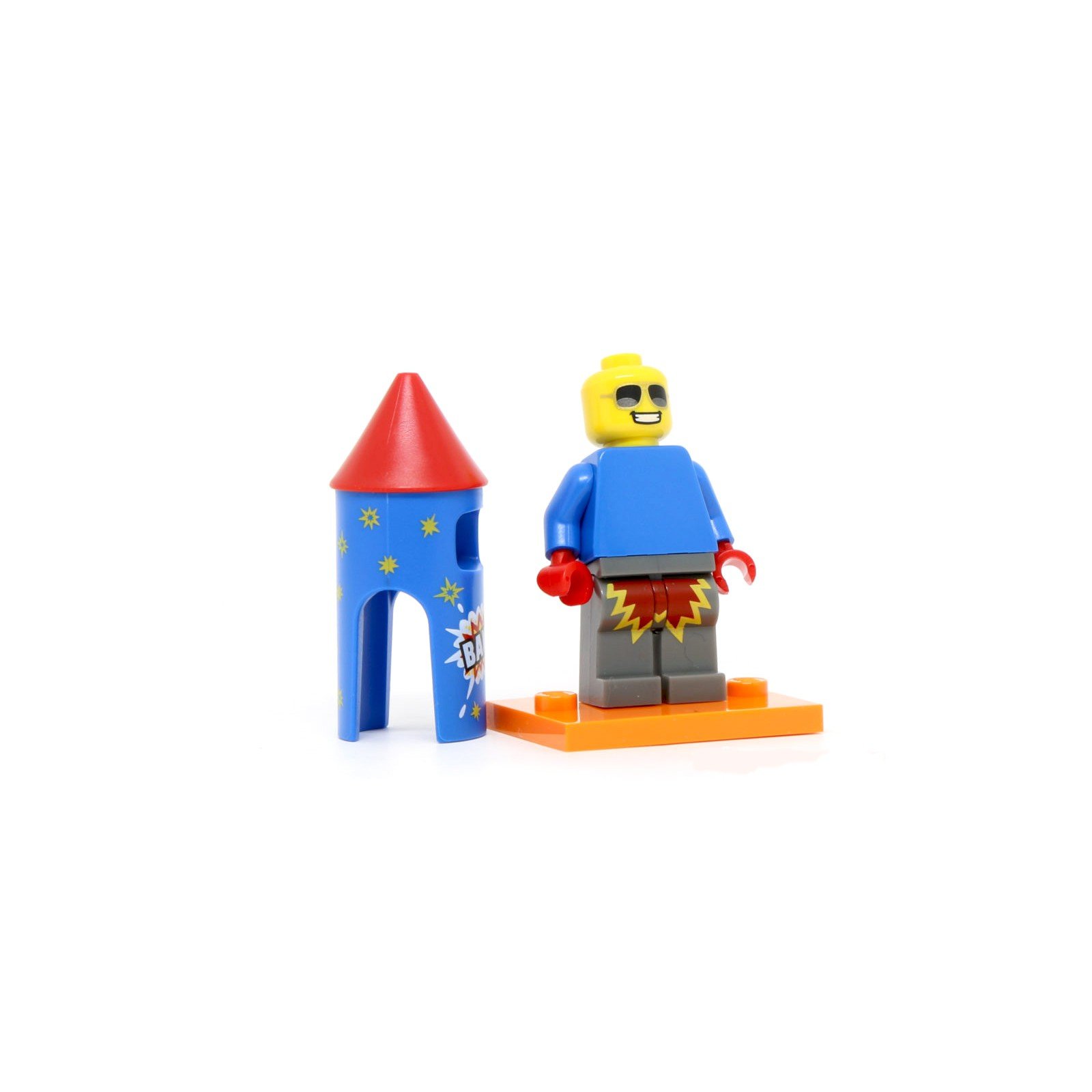 Minifigure LEGO® Série 18 - Fireworks Guy - Super Briques